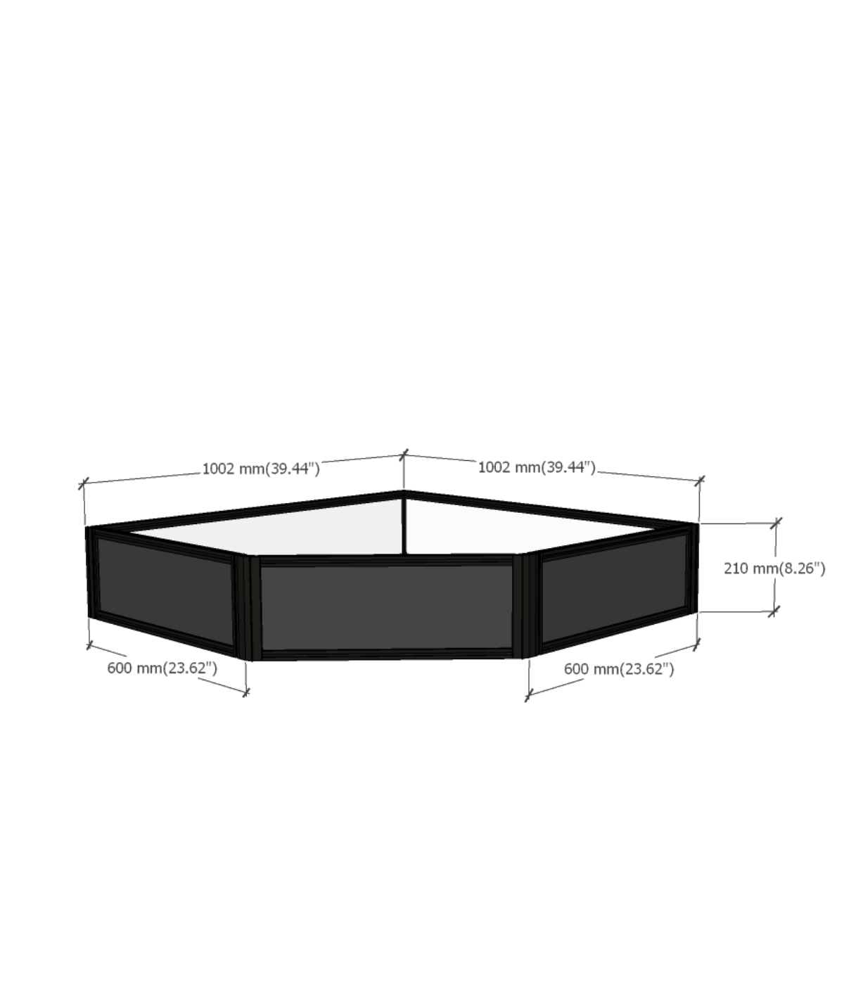 Moduspace Df Series Corner 45° Display Riser Pre Order Ff Collectibles