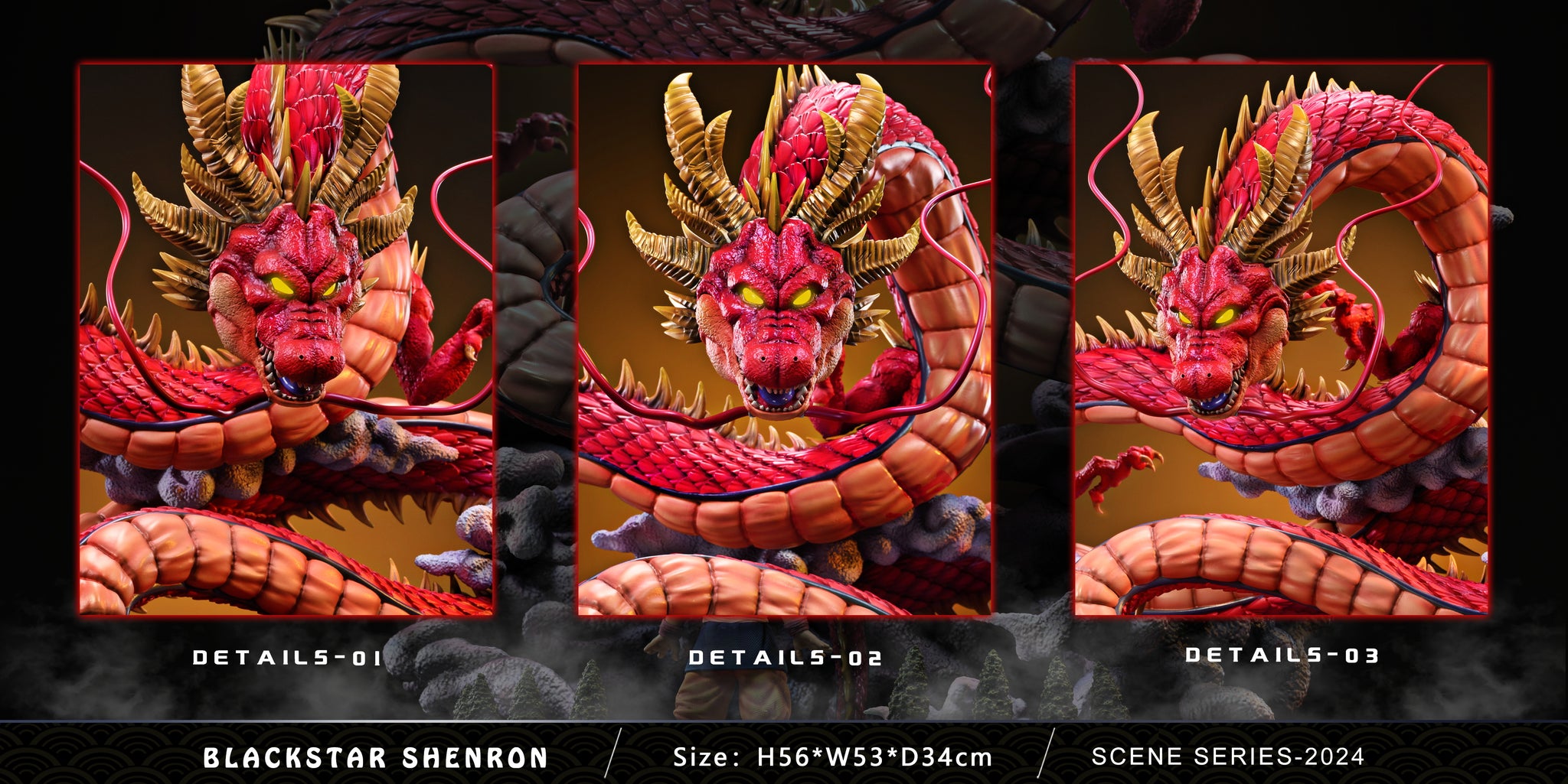 DIM MODEL STUDIO – DRAGON BALL GT: BLACK STAR ULTIMATE SHENRON [IN STO ...