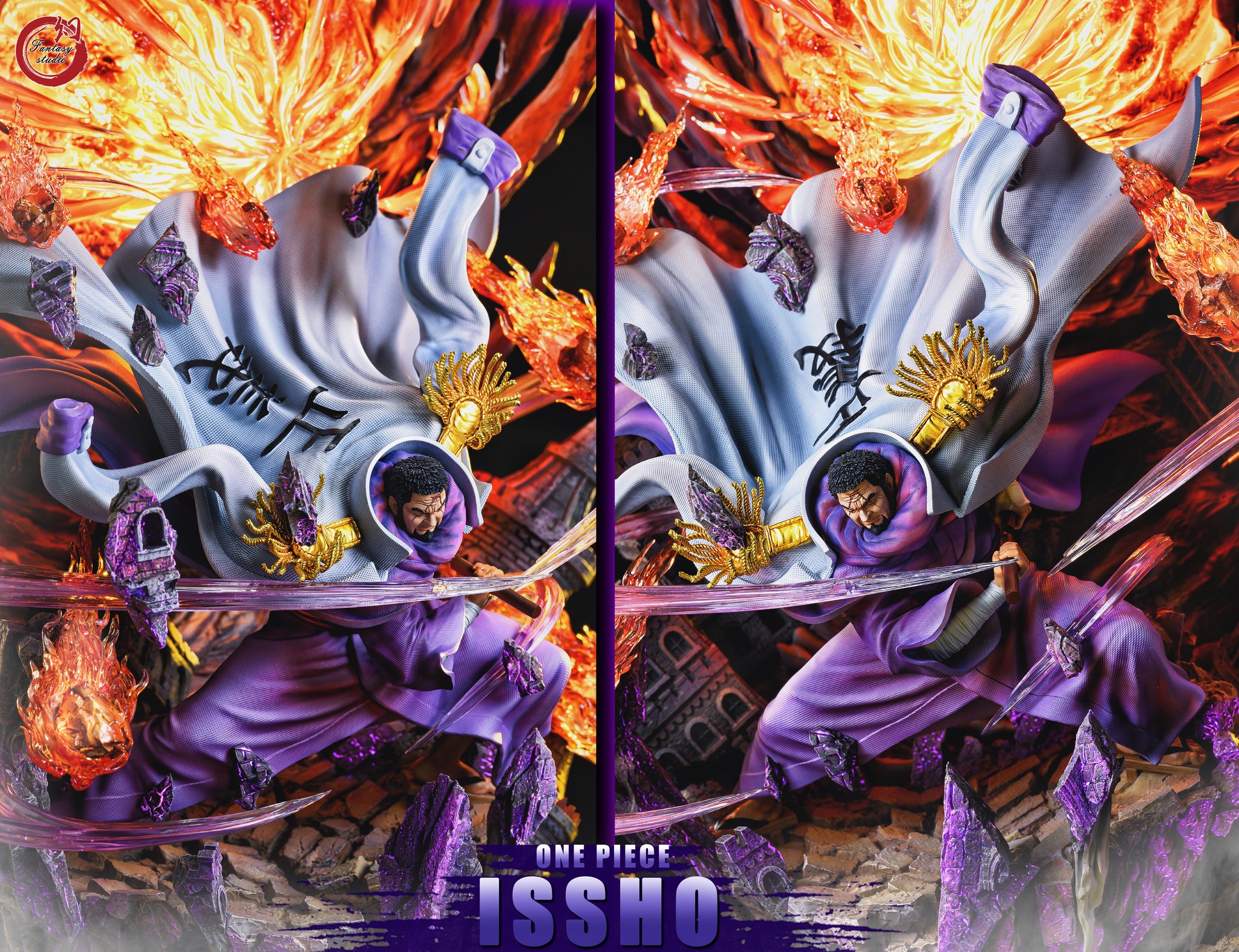 FANTASY STUDIO – ONE PIECE: LARGE STATUE SERIES 3. ISSHO “FUJITORA” [S – FF COLLECTIBLES