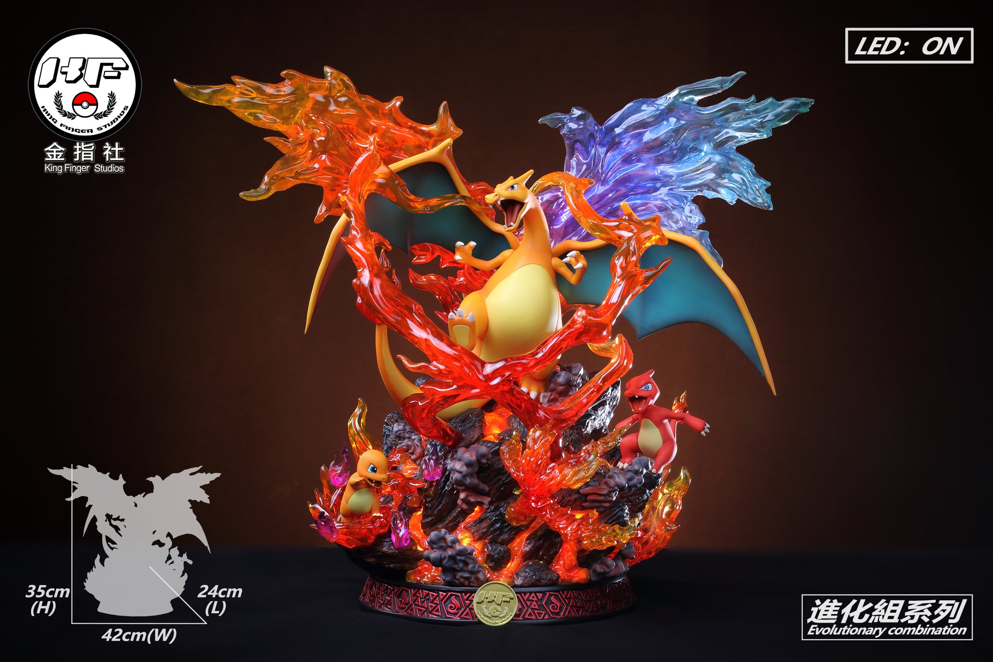 KING FINGER STUDIO – POKEMON: CHARIZARD FAMILY EVOLUTIONARY SERIES [IN ...
