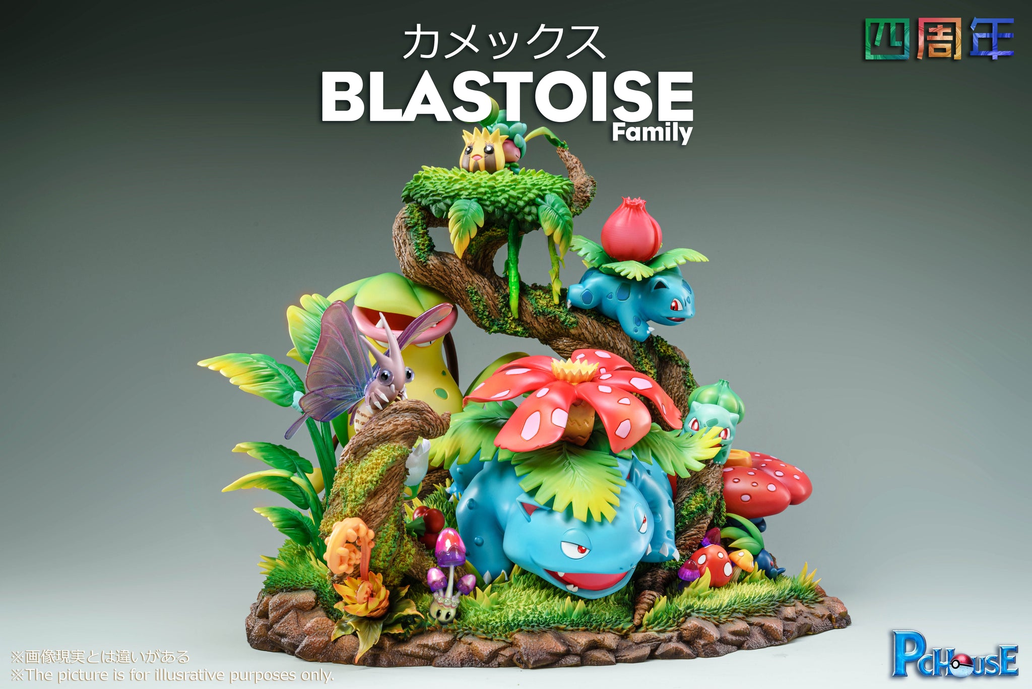 PC HOUSE STUDIO – POKEMON: FOURTH ANNIVERSARY SERIES 3. VENUSAUR FAMIL ...