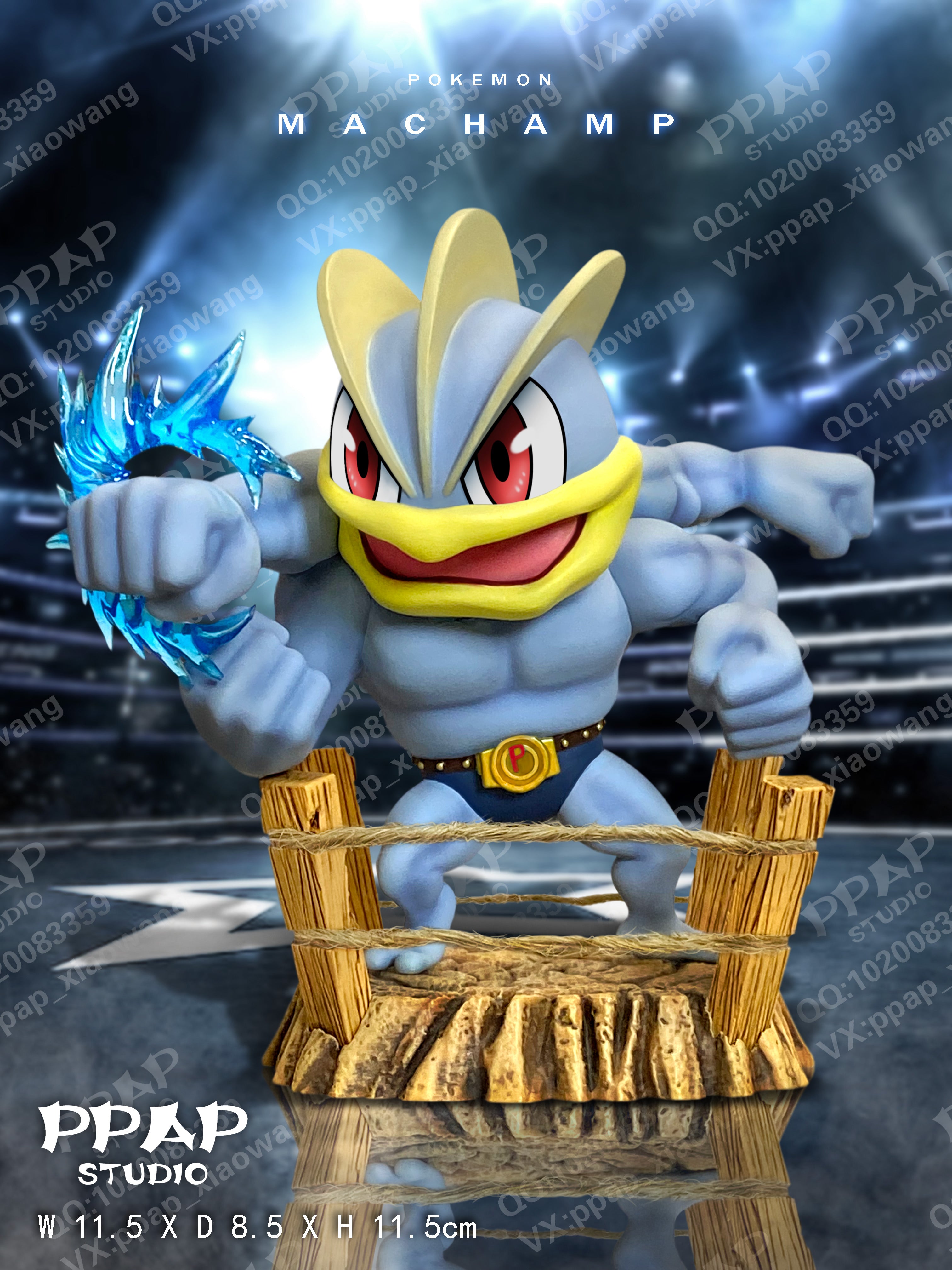 PPAP STUDIO – POKEMON: CHUBBY SERIES, MACHAMP [IN STOCK] – FF COLLECTIBLES