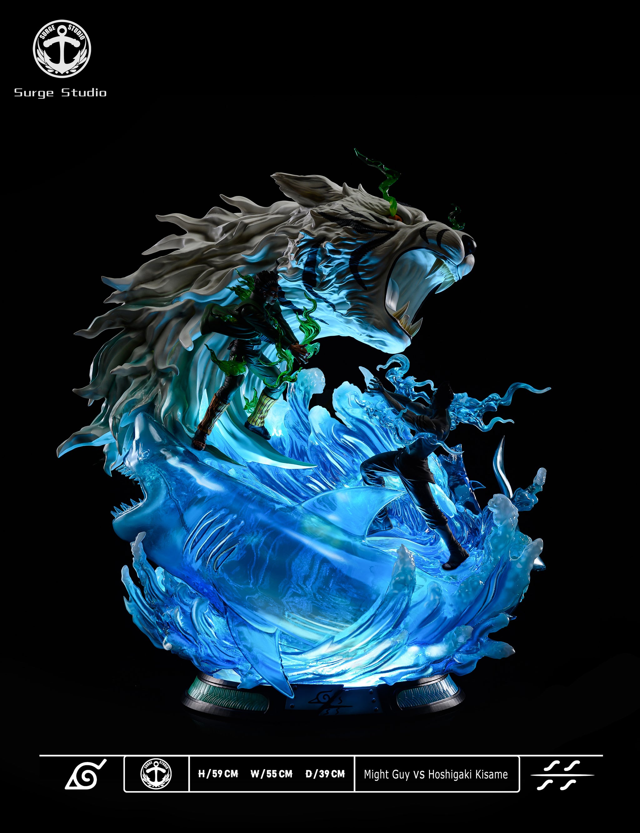 SURGE STUDIO – NARUTO: HIGH END CUSTOM SERIES, MIGHT GUY VS KISAME [PR ...