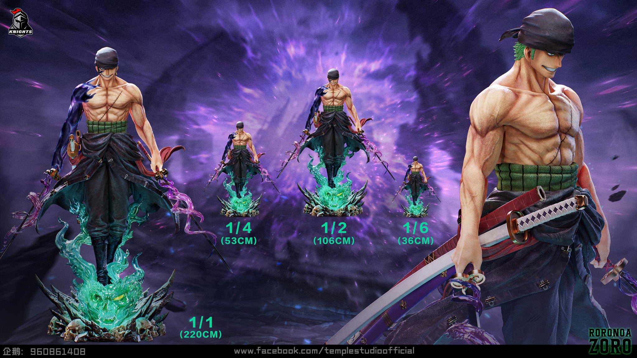 TEMPLE STUDIO – ONE PIECE: MASTER COLLECTION SERIES 5. RORONOA ZORO [P ...