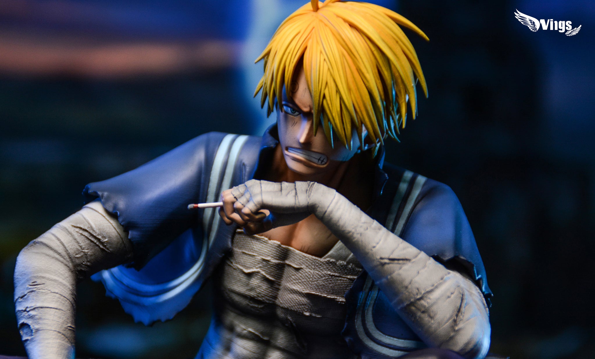 WINGS STUDIO – ONE PIECE: SITTING POSE SERIES 2. BATTLE DAMAGED SANJI ...