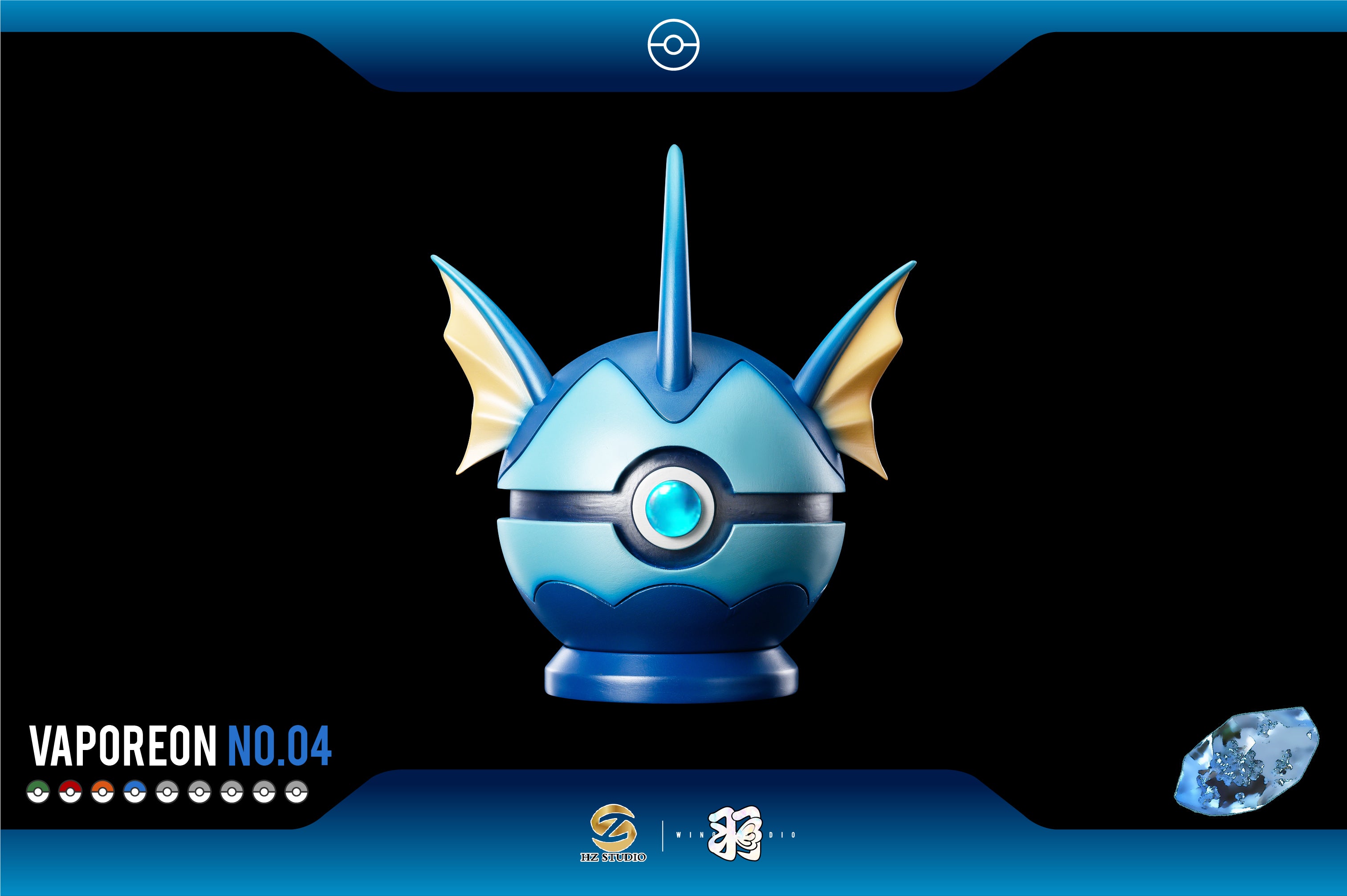 WING x HZ STUDIO – POKEMON: EEVEE POKE BALL SERIES 04. VAPOREON POKE B ...