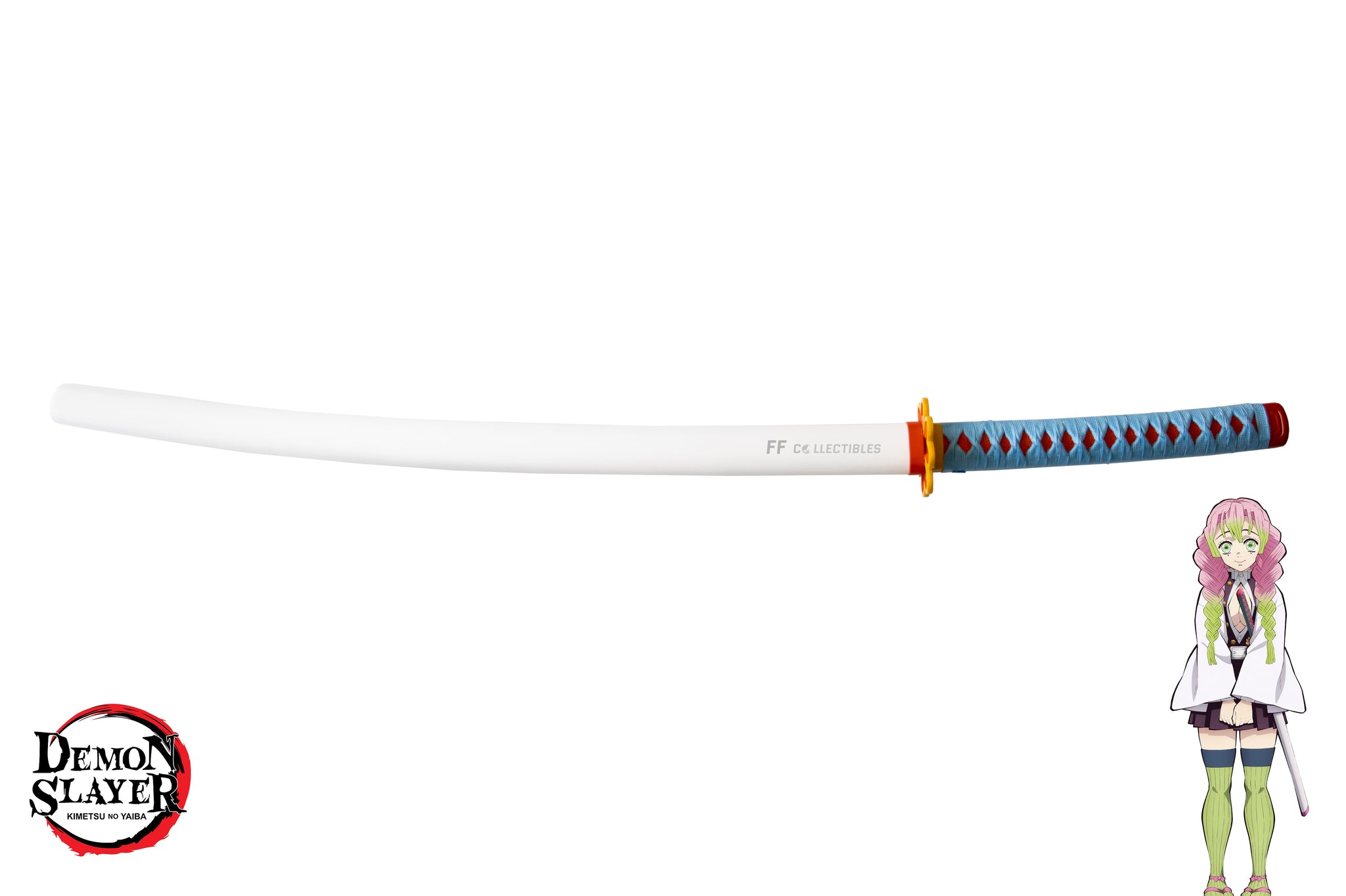 DEMON SLAYER - MITSURI KANROJI'S NICHIRIN SWORD (w FREE sword stand ...