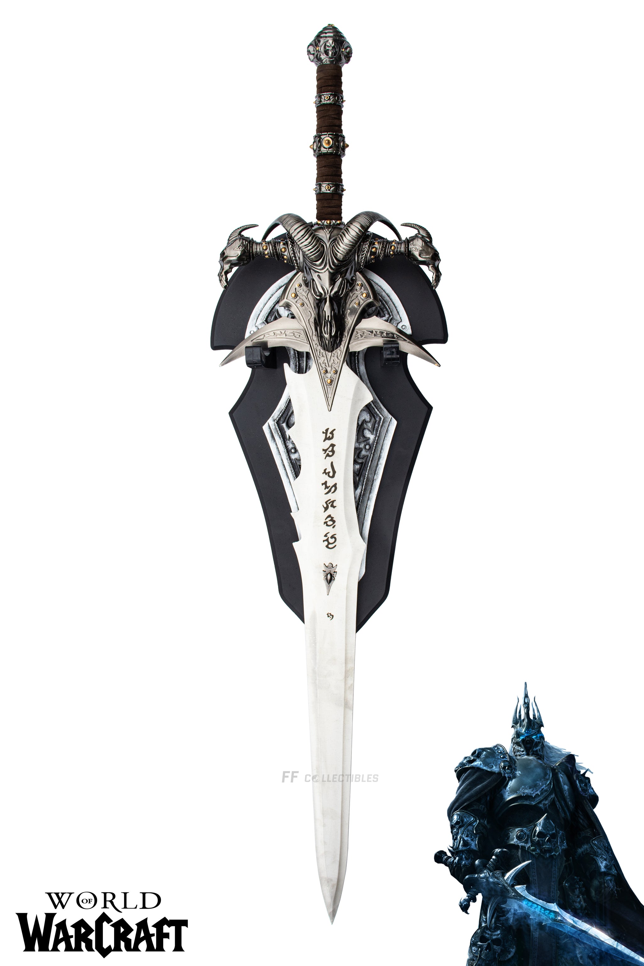 WORLD OF WARCRAFT - LICH KING FROSTMOURNE SWORD REPLICA (with FREE WAL ...