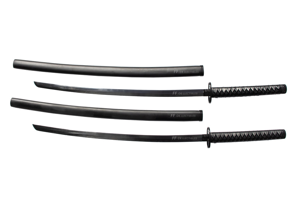 DEADPOOL - DUAL SWORDS and WEARABLE BACK HARNESS (w FREE sword stands ...