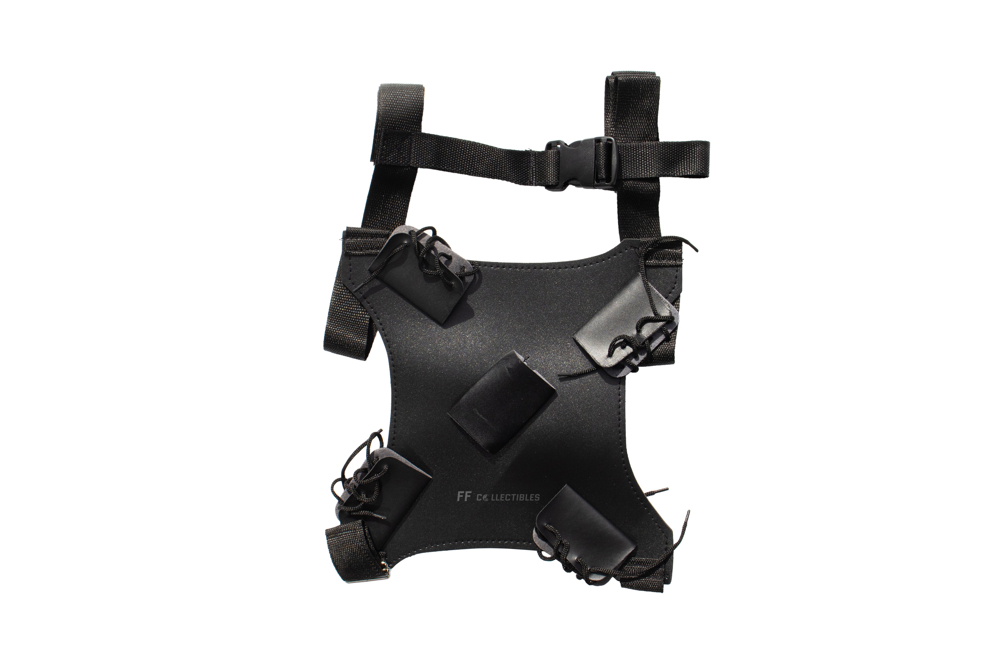 DEADPOOL - DUAL SWORDS and WEARABLE BACK HARNESS (w FREE sword stands ...