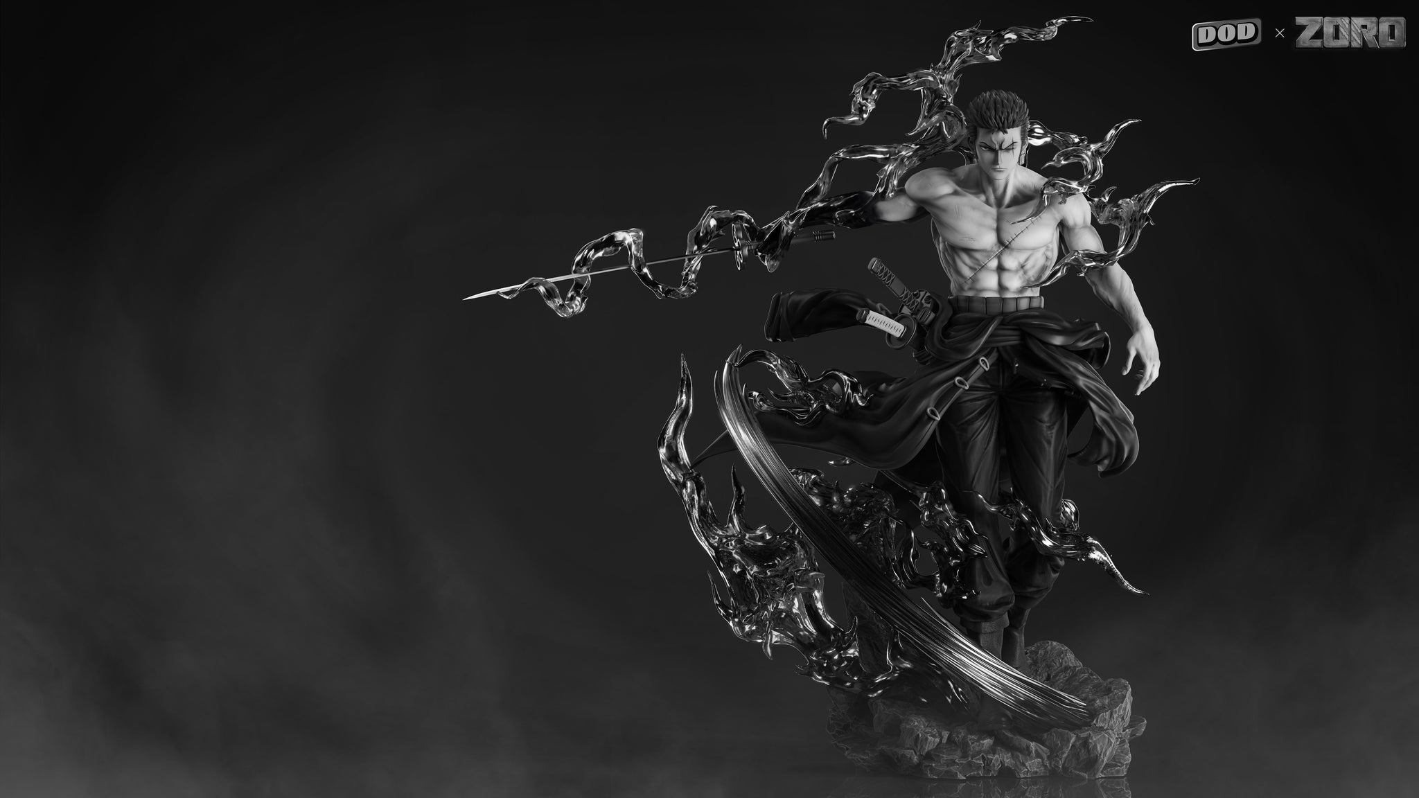 DOD x ZORO STUDIO – ONE PIECE: ZORO SERIES 3. SWORD WIELDING ZORO [SOL ...