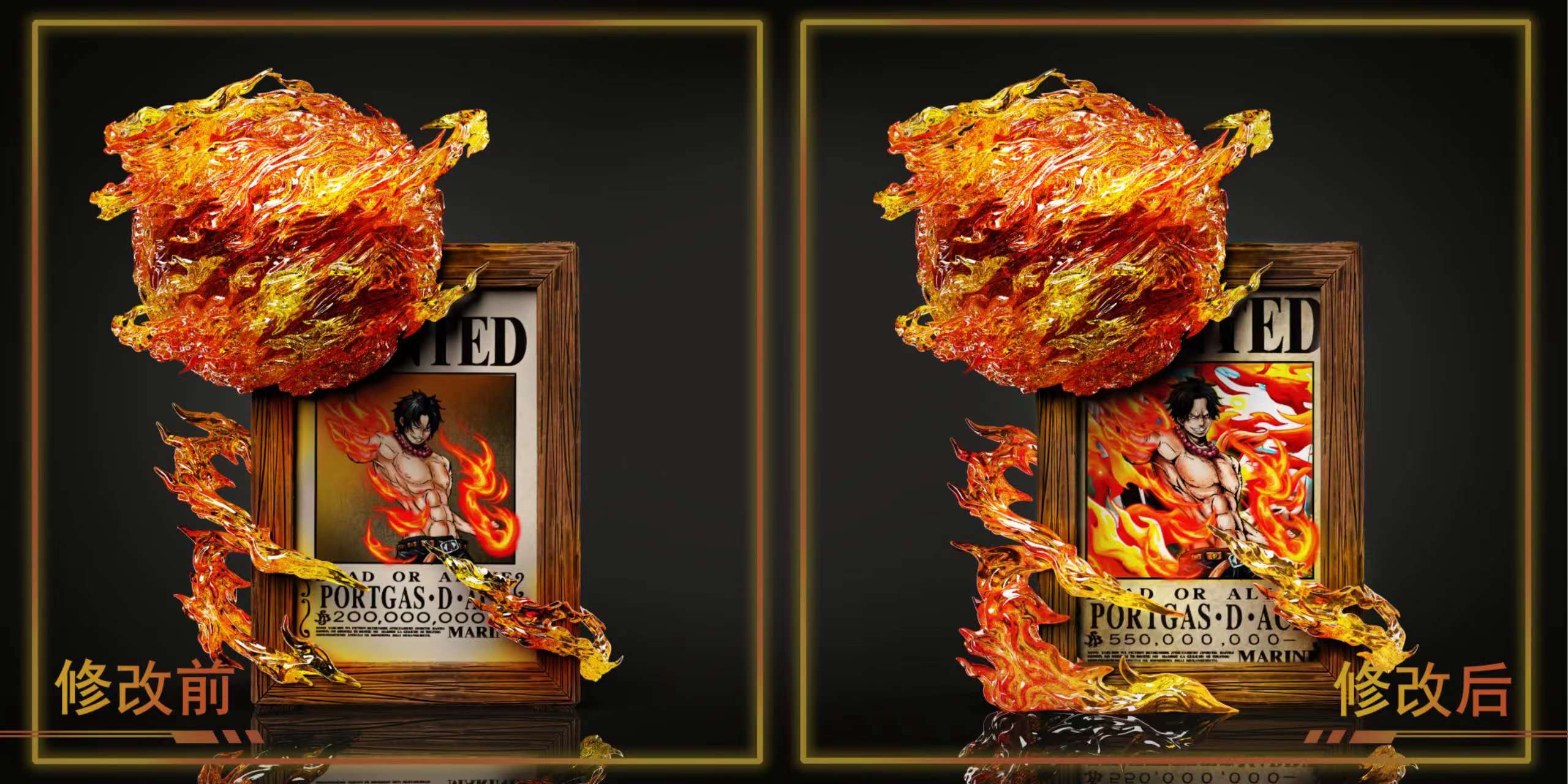 DOD x GOD STUDIO – ONE PIECE: WANTED POSTER WOODEN BOX SERIES, ACE [DI ...