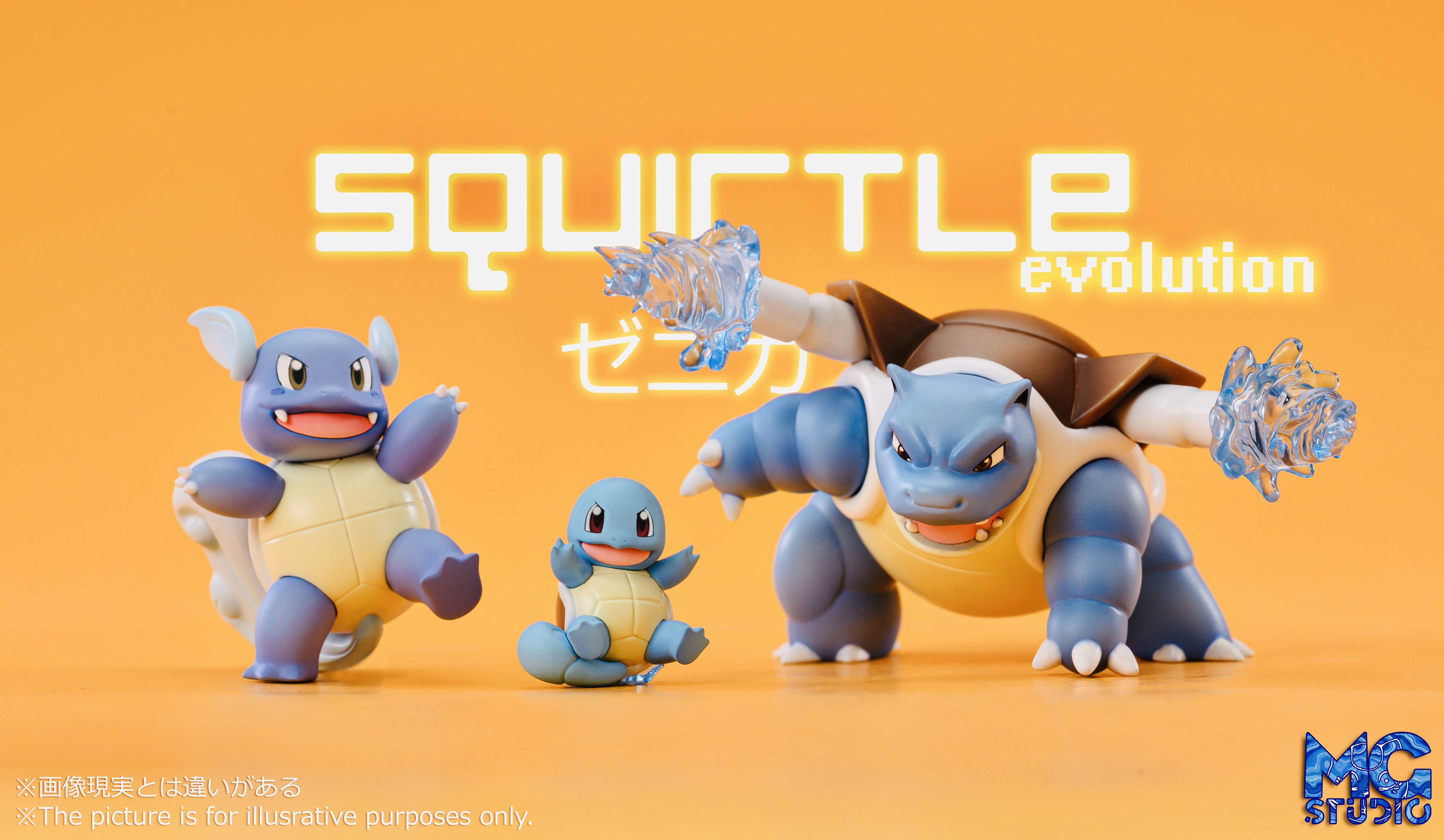MG STUDIO – POKEMON: SCALE WORLD SERIES, BLASTOISE EVOLUTION FAMILY [I ...