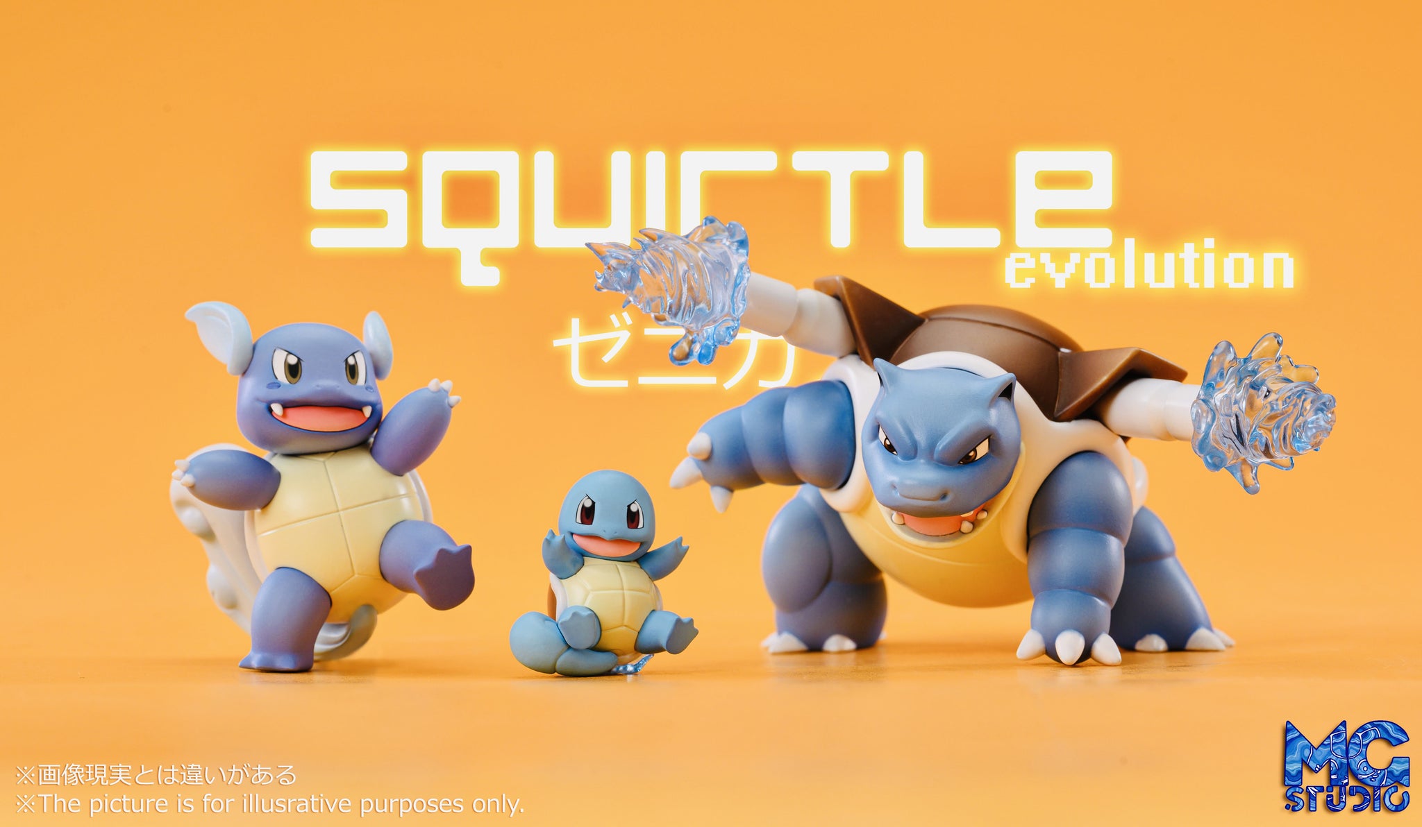 MG STUDIO – POKEMON: SCALE WORLD SERIES, BLASTOISE EVOLUTION FAMILY [I ...