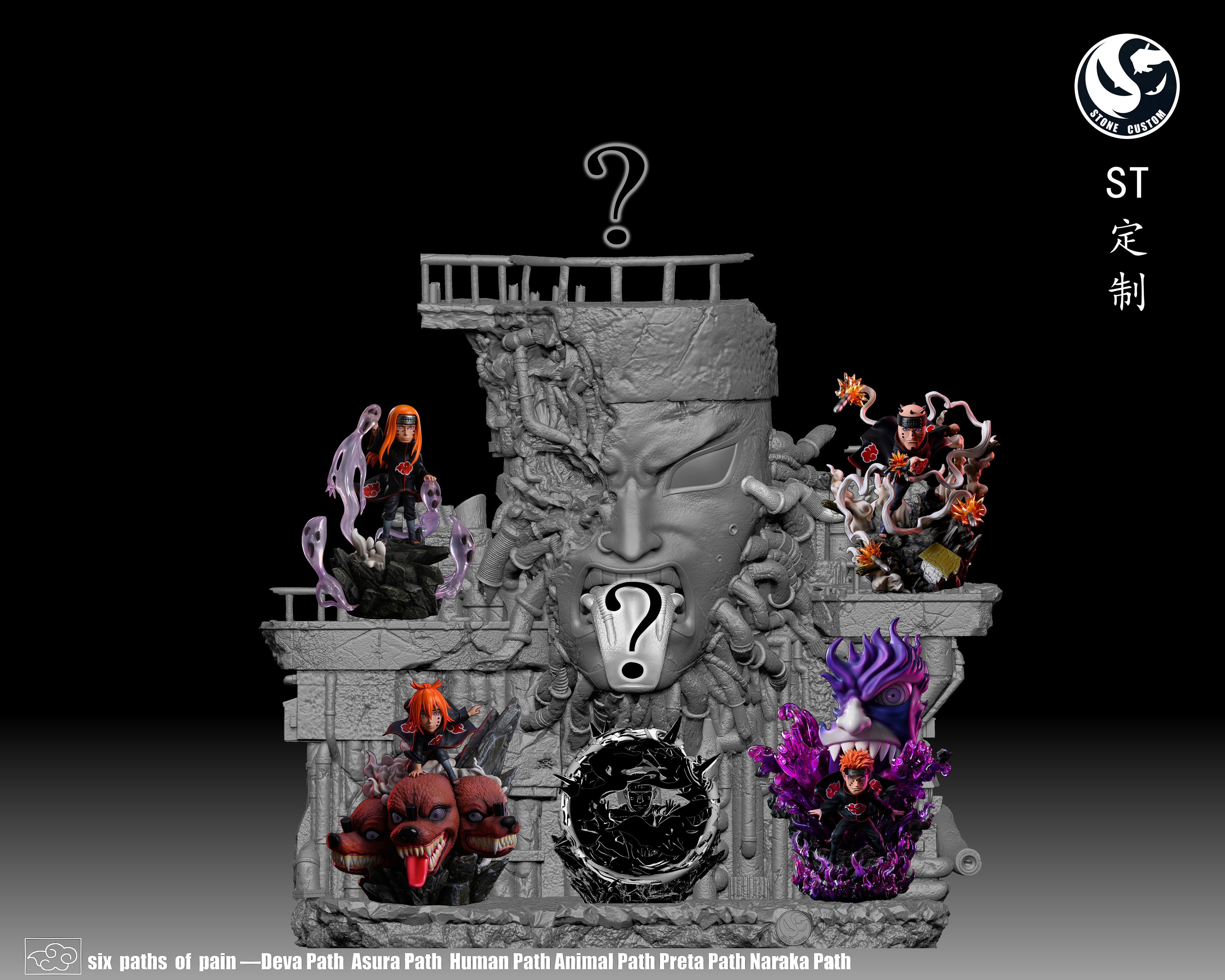 STONE CUSTOM STUDIO – NARUTO: SIX PATHS OF PATH, ASURA AND NARAKA PATH ...