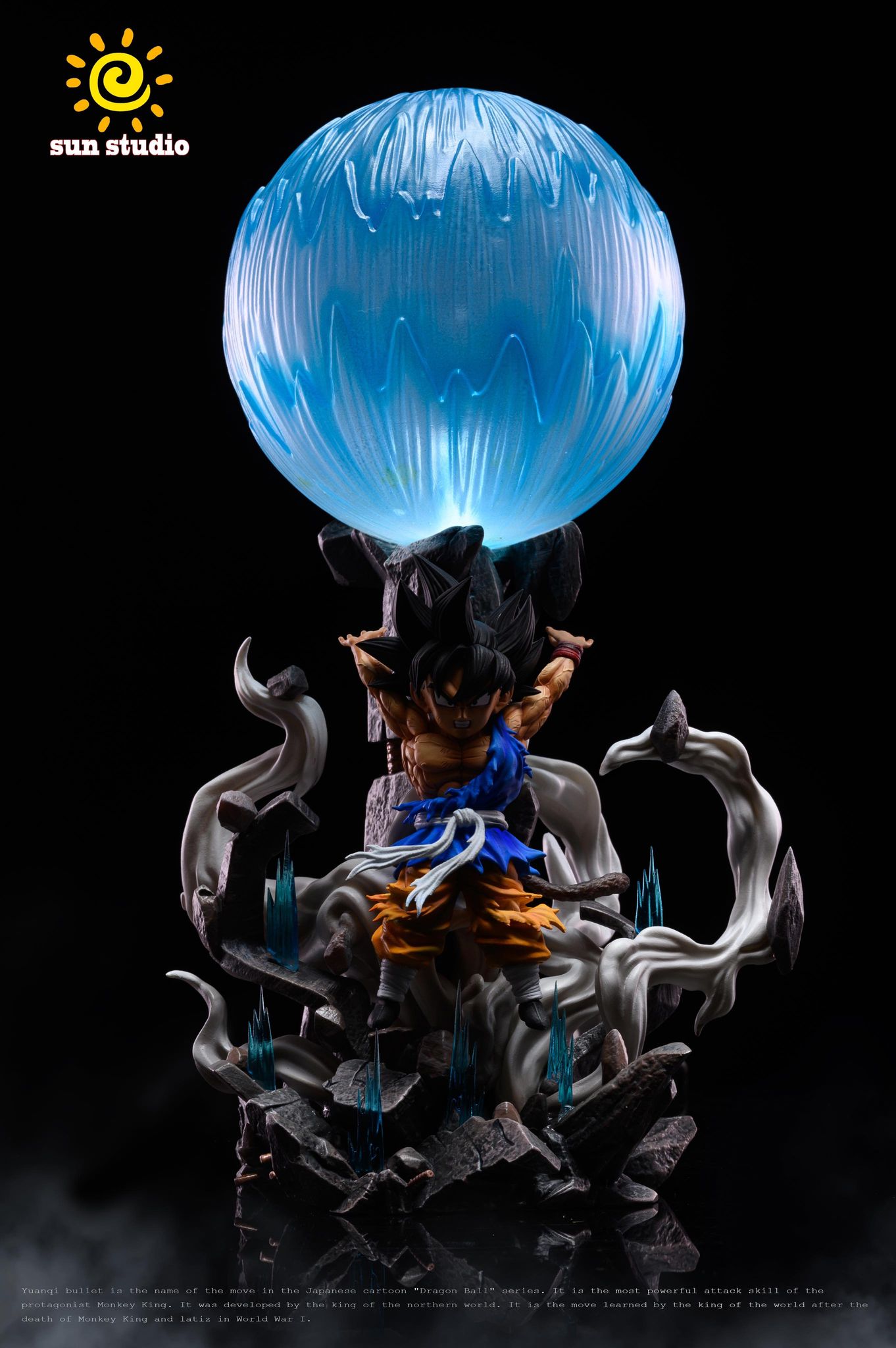 Goku Spirit Bomb Statue