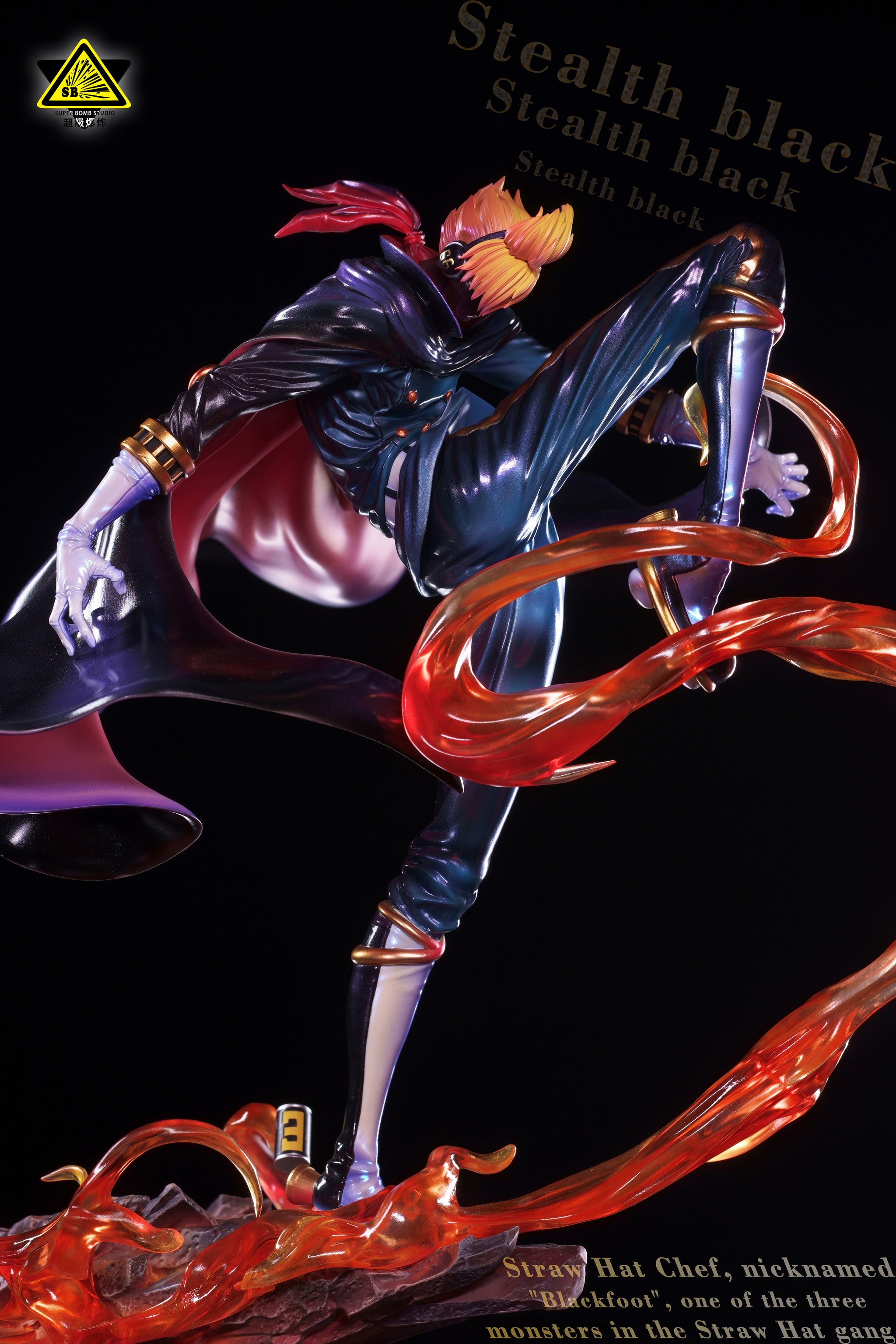 SUPER BOMB STUDIO – ONE PIECE: STEALTH BLACK O-SOBA MASK SANJI [IN STO ...