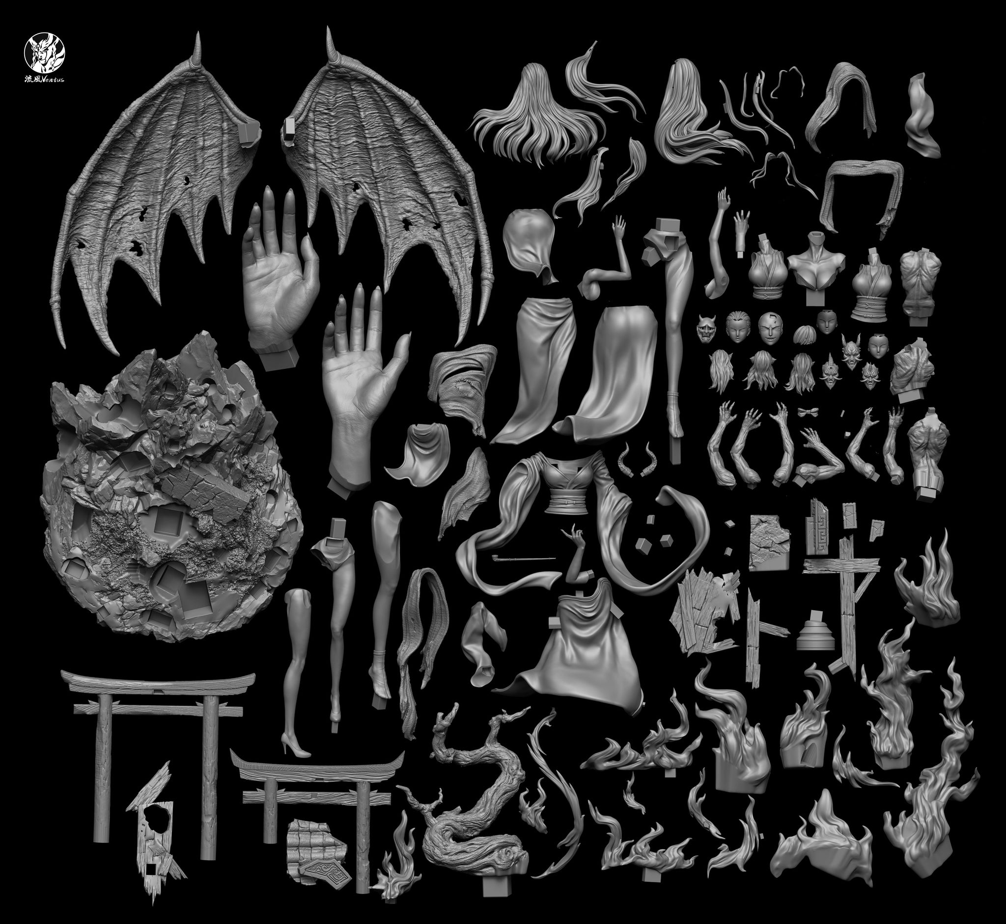 VENTUS STUDIO – ONE PIECE: WANO COUNTRY ARC, DEMONIO FLEUR NICO ROBIN ...