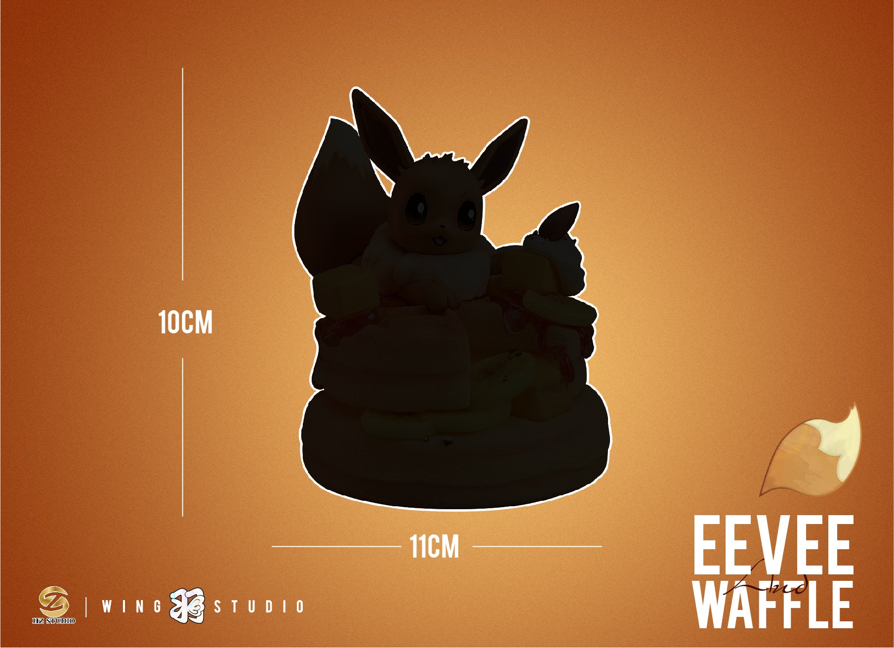 WING x HZ STUDIO – POKEMON: DESSERT SERIES 05. EEVEE WAFFLE [IN STOCK ...